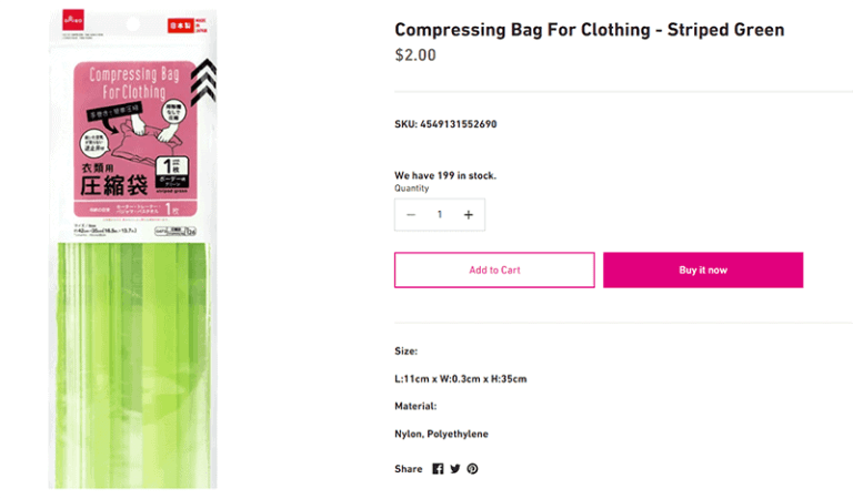 Daiso has a new online store with $5 delivery fee