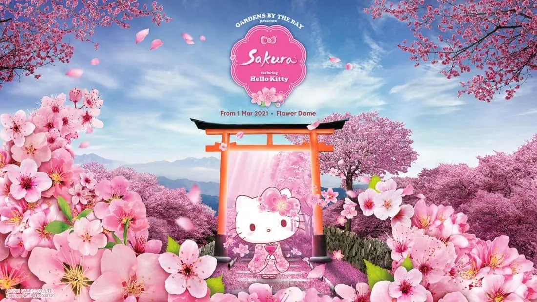 Sakura Matsuri 2021 and Hello Kitty arrives at Flower Dome