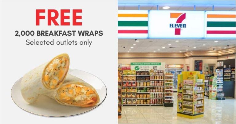 2,000 Free Breakfast Wraps from 7-Eleven on 8 March 2021