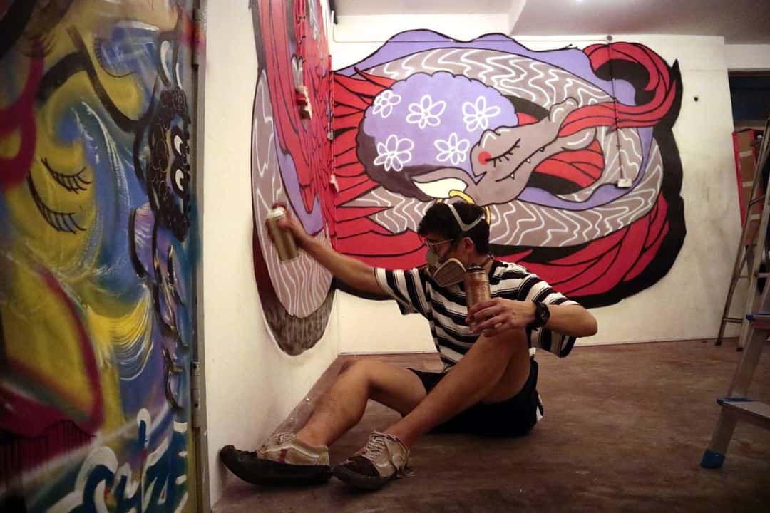 Heaven Spot is a place for legal graffiti so the cops won't hunt you down