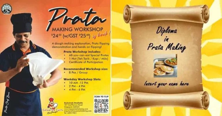 You can now get a diploma in prata making with Casuarina Curry’s workshop