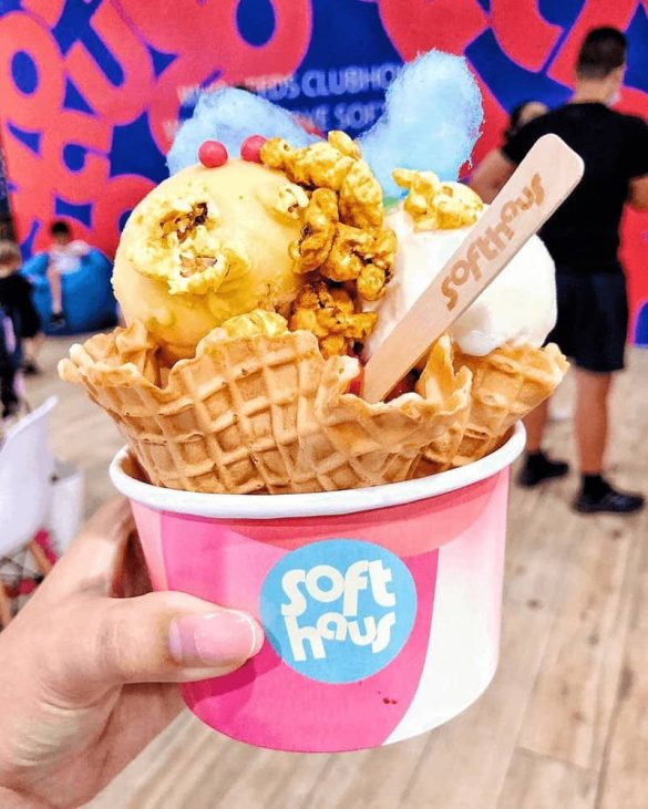 New Softhaus ice cream bar has 16 flavours & over 20 toppings such as ...