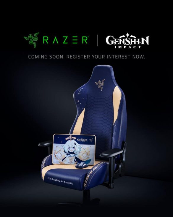 This Genshin Impact x Razer collection features a themed gaming chair ...