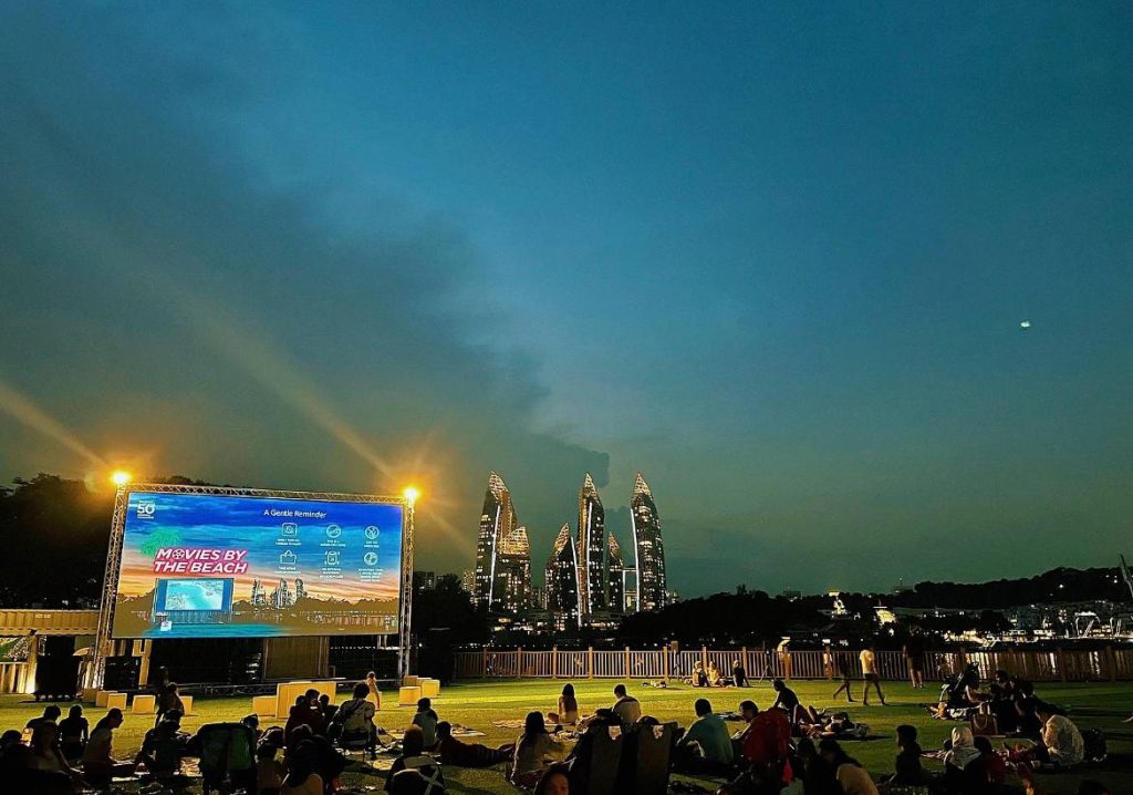 Sentosa has a free beachside cinema with no bookings required