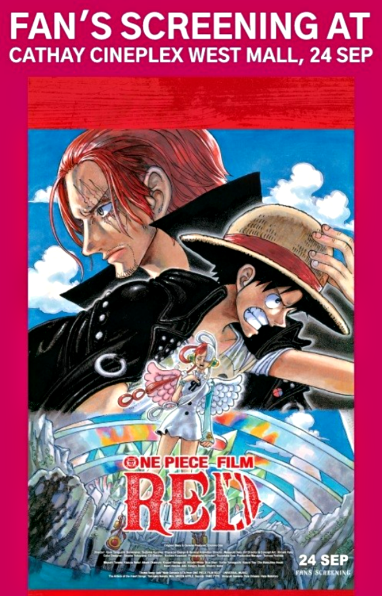 Catch One Piece Film: Red, at Cathay Cinexplexes' fans screening