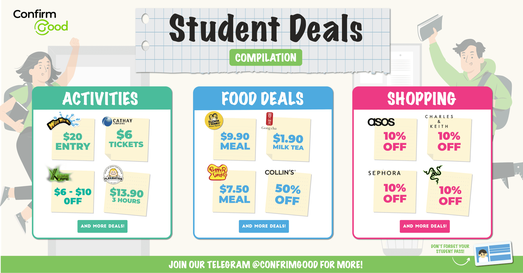 83 Student deals in Singapore to enjoy life on a student’s budget