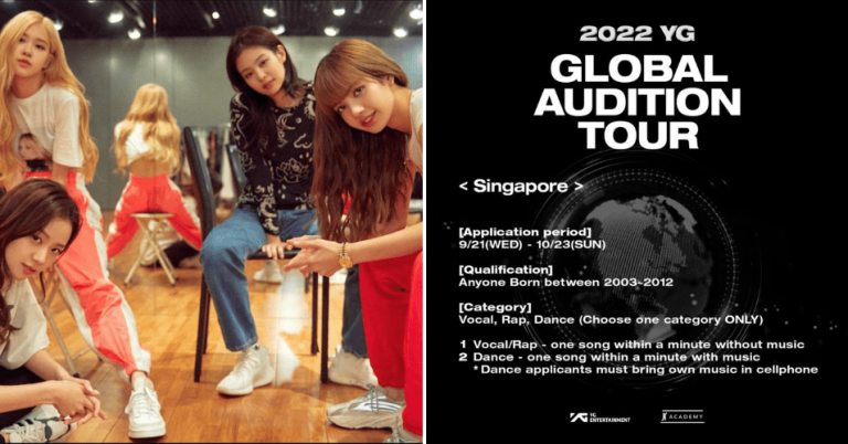 YG Entertainment is holding auditions in Singapore