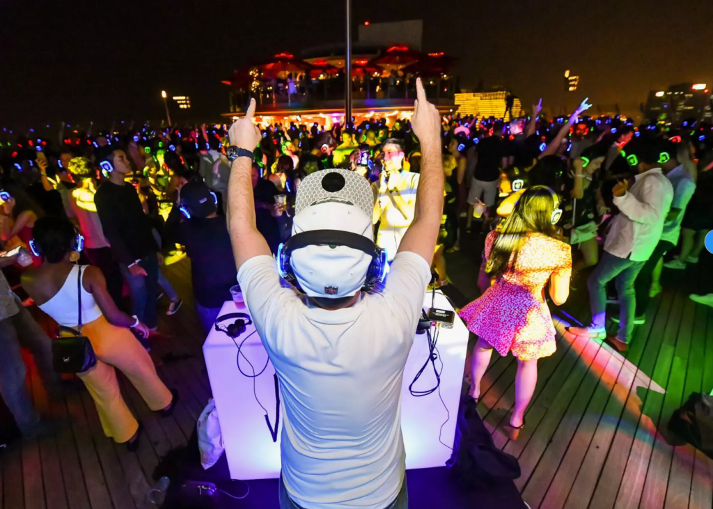 This silent disco lets you party in the skies with the sickest EDM hits