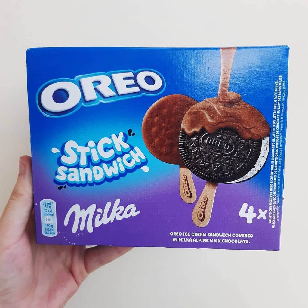 You can now find chocolate-coated OREO Stick Sandwich Milka at ...