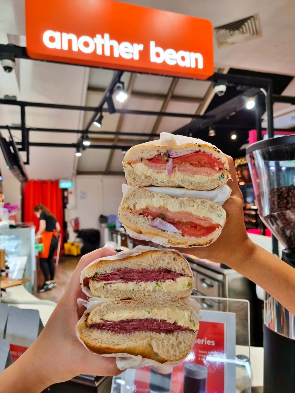 Another Bean has affordable bagels from S$7.90 & foam-topped cream lattes