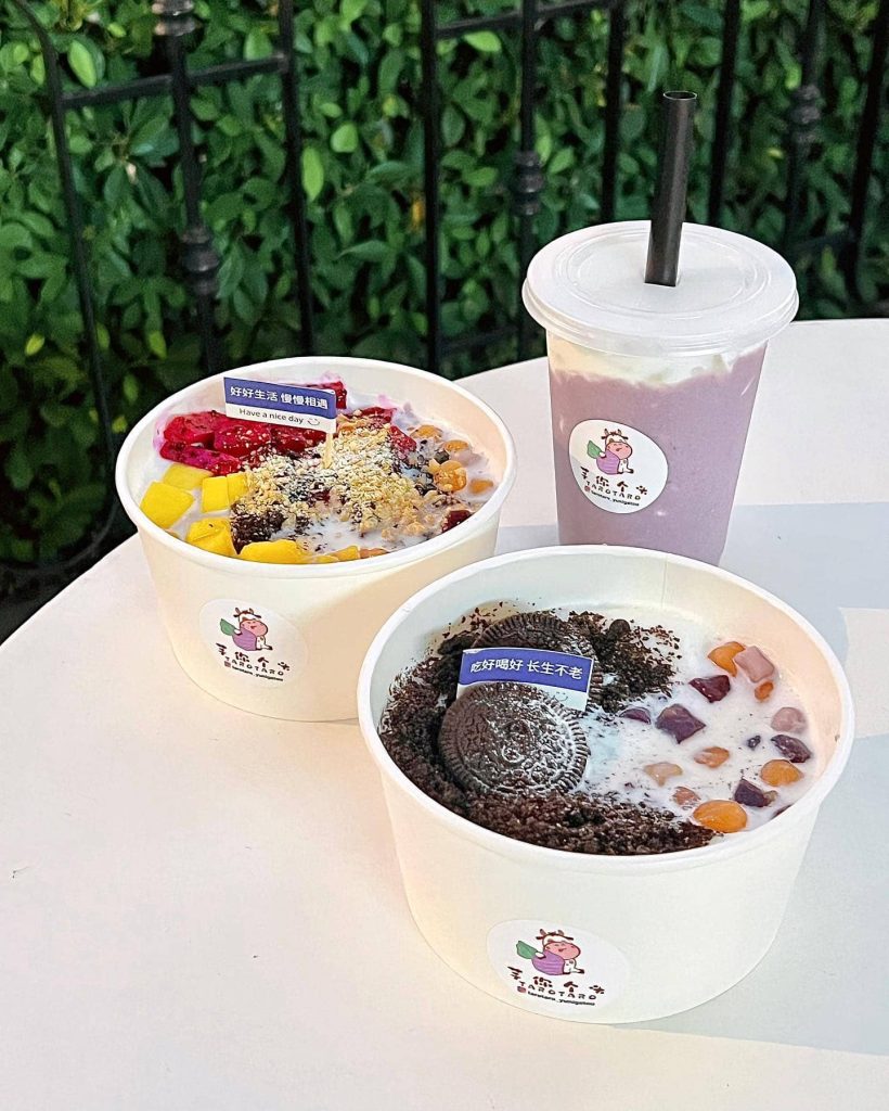 TAROTARO in JB serves taro shaved milk ice, taro boba milk from S$2.28