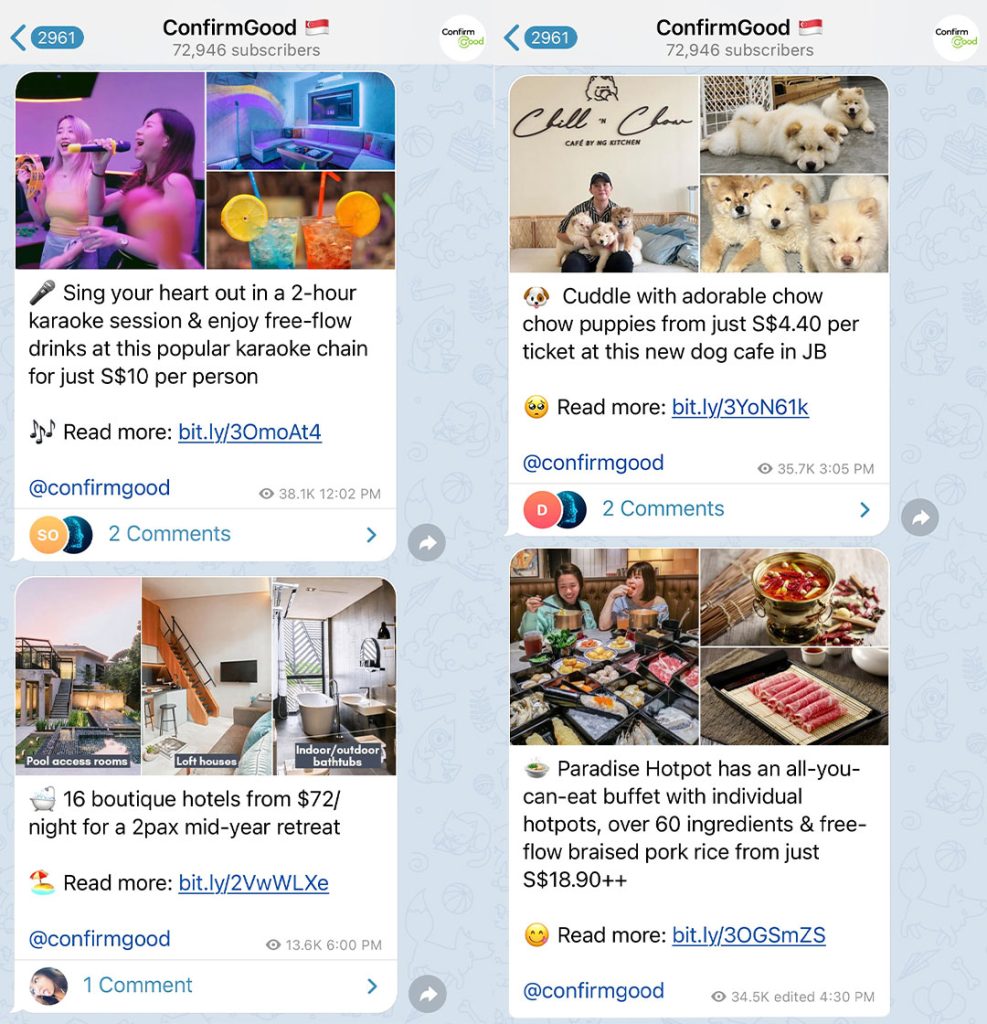 28 Singapore Telegram channels so you don’t have to Google everything