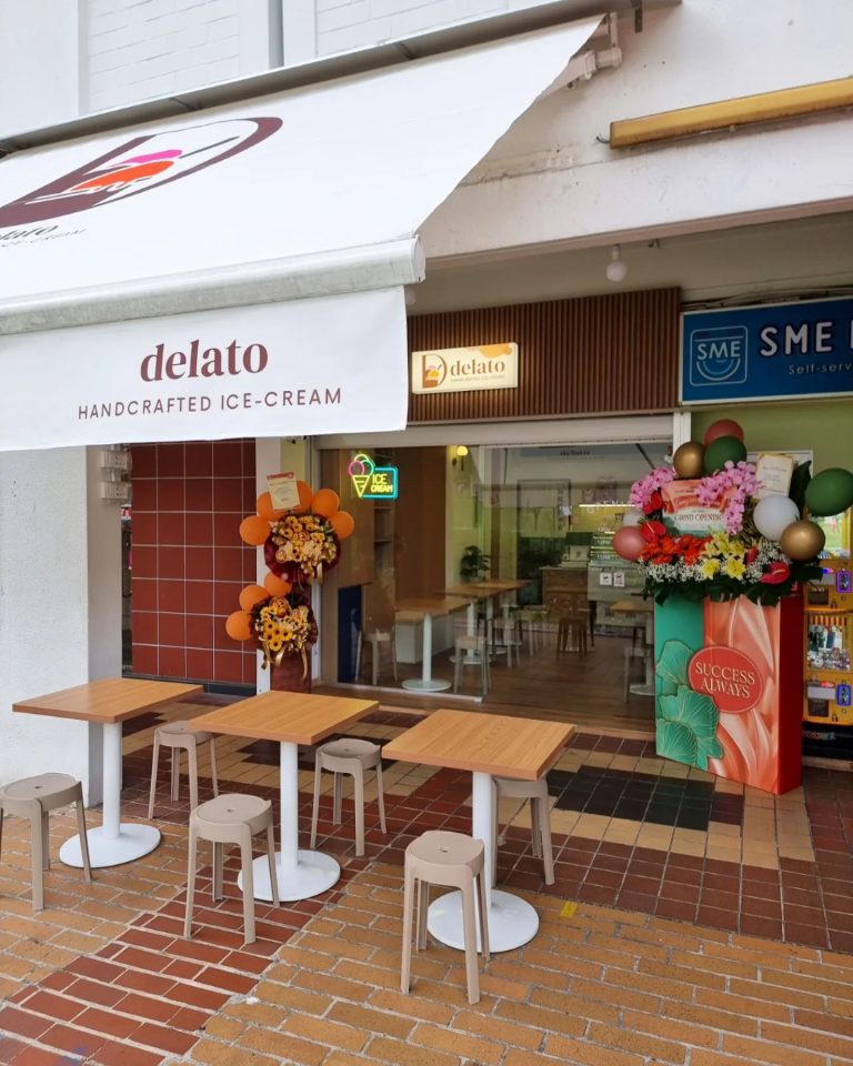 delato serves mochi waffles & handcrafted gelato in fun flavours