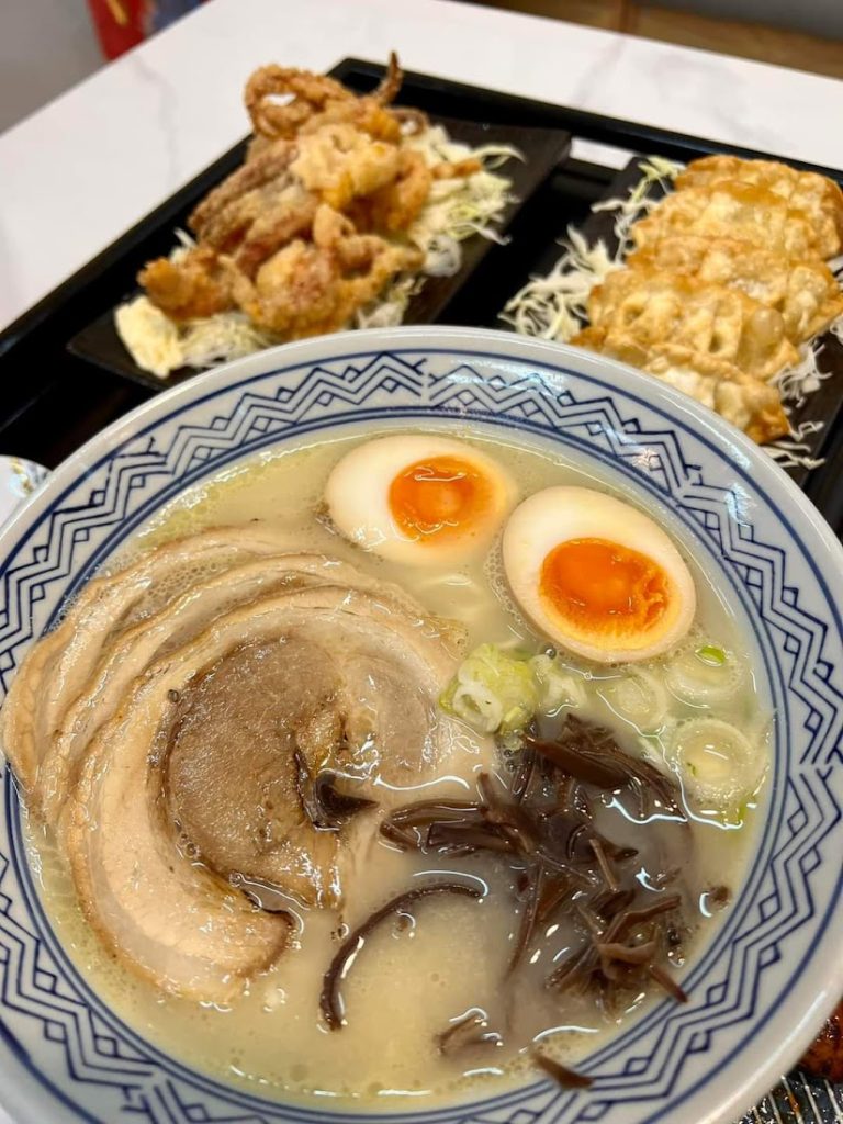 Kazutake Ramen is a 24/7 Japanese eatery with bubble tea