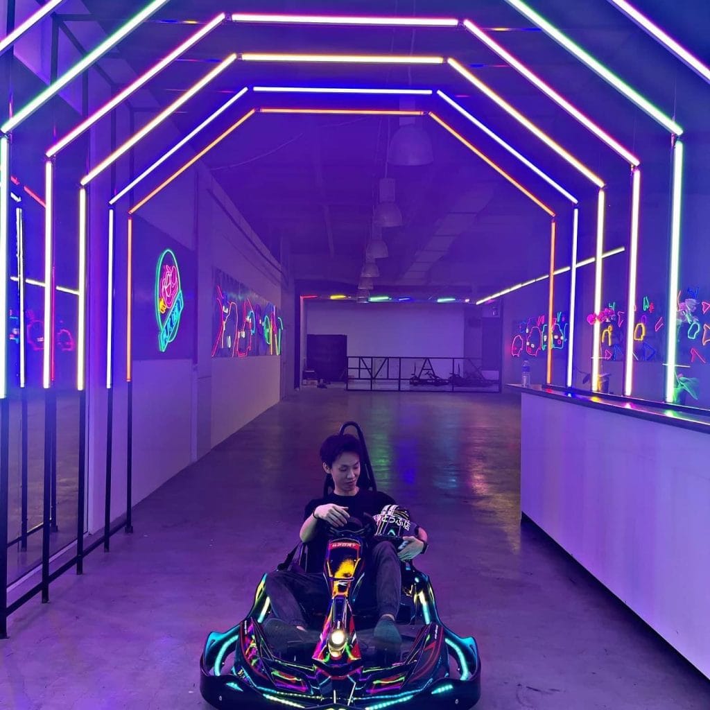 First indoor cyberpunk-themed drift karting in JB from S$5