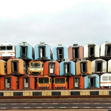 Indonesia has a 180-degree panoramic train with skylights