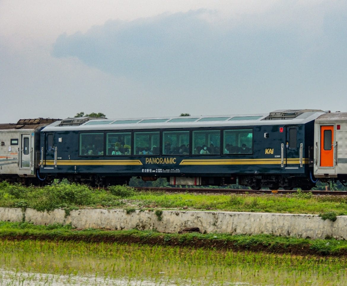 Indonesia has a 180-degree panoramic train with skylights