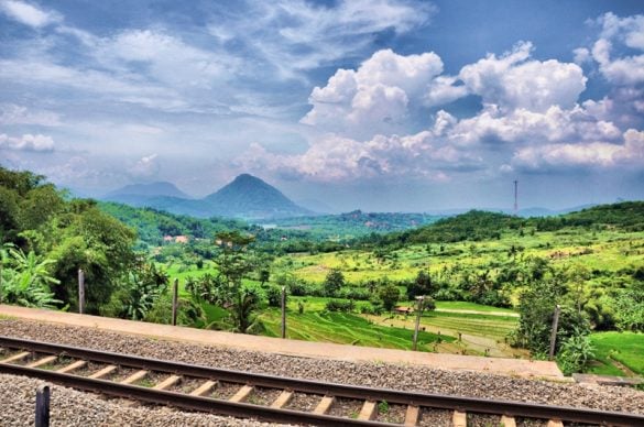 Indonesia has a 180-degree panoramic train with skylights