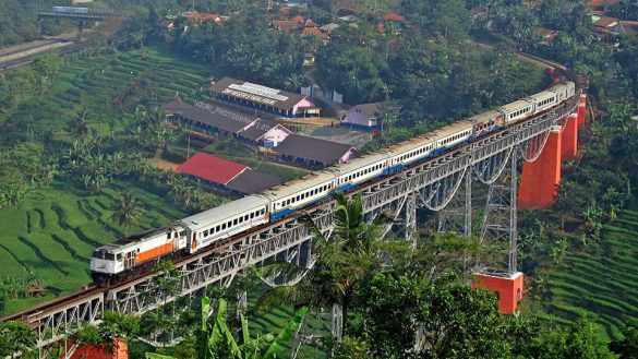 Indonesia has a 180-degree panoramic train with skylights