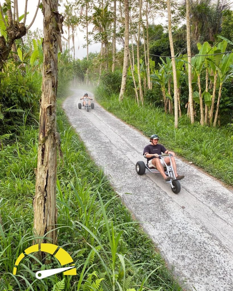 Race through scenic roads at this jungle carting spot in Bali