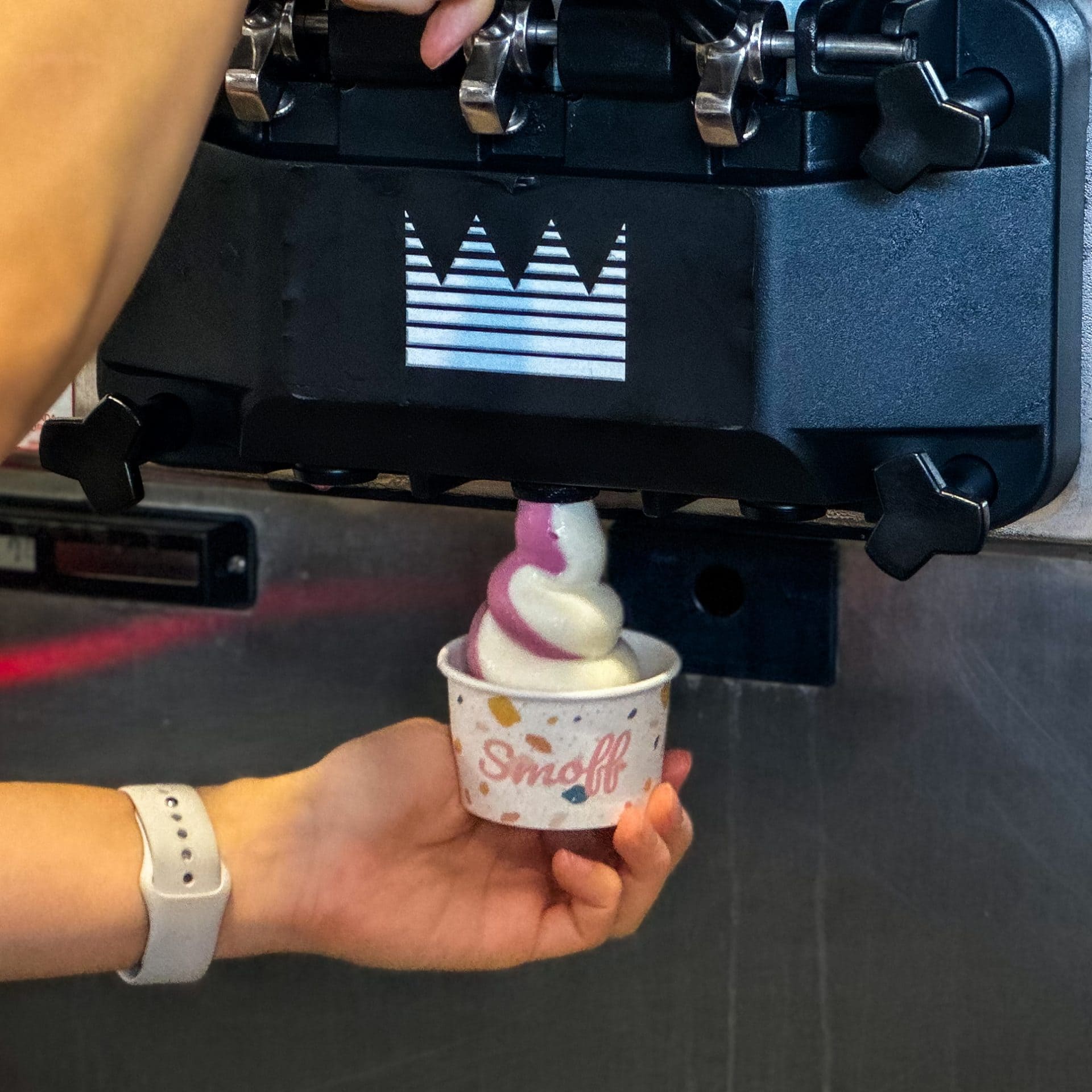 Smoff in SMU has customisable mochi waffles with soft serve