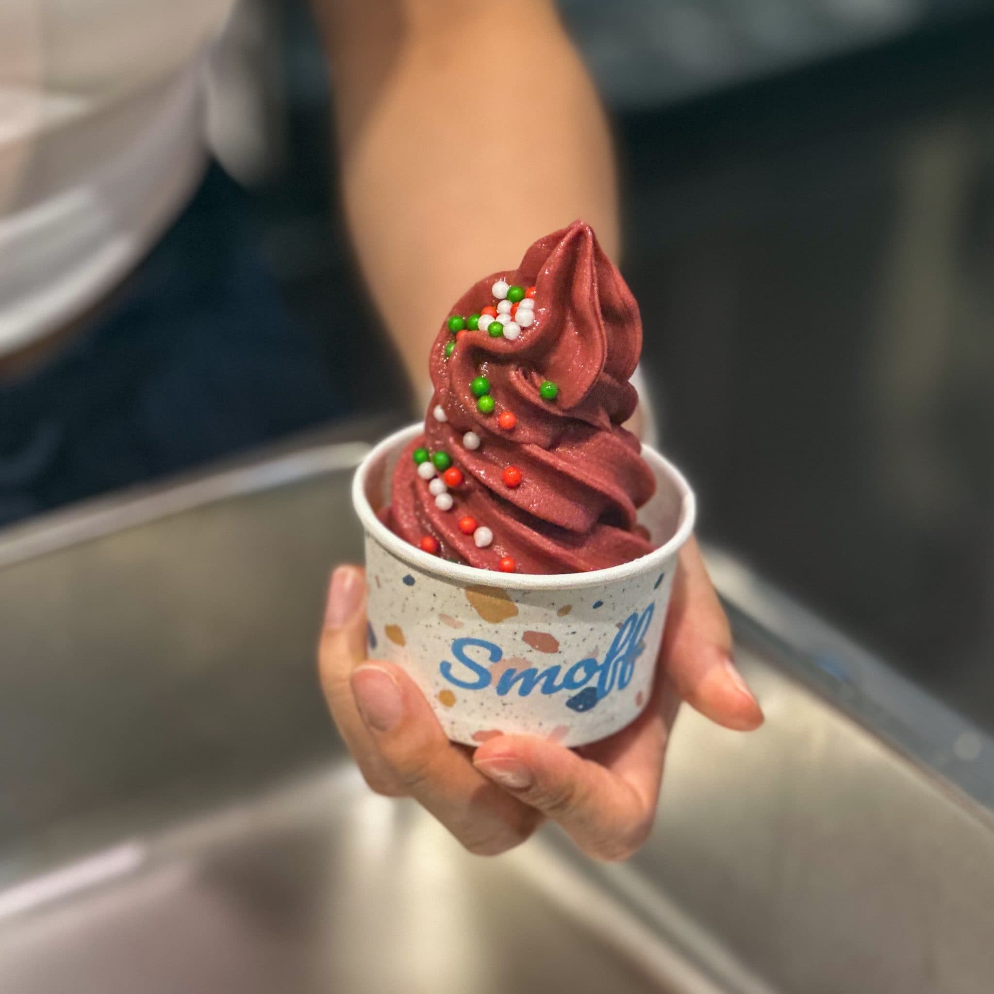 Smoff in SMU has customisable mochi waffles with soft serve