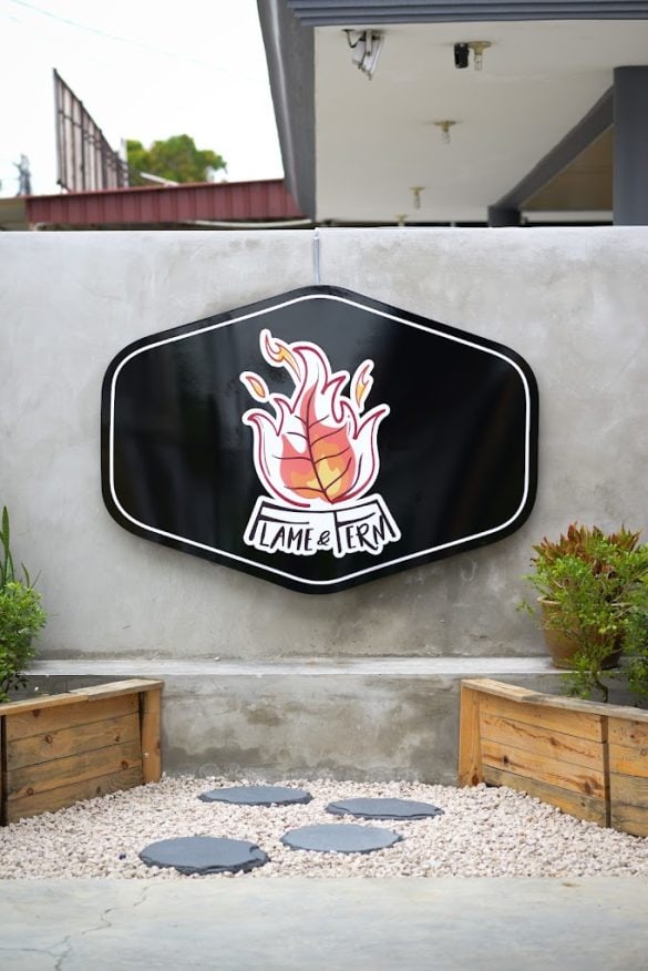 Flame & Fern is an industrial JB cafe overlooking scenic views