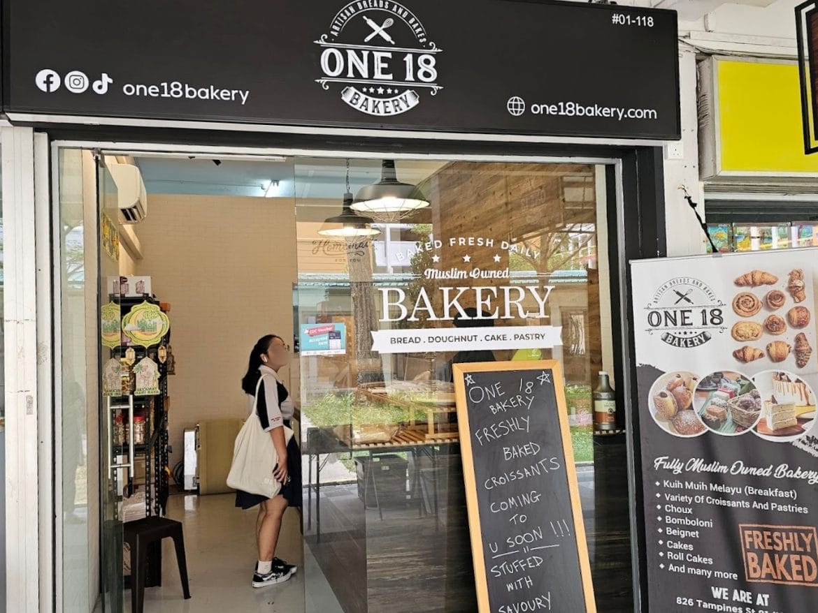 The Muslim-owned One18 Bakery has artisanal S$2.50 croissants