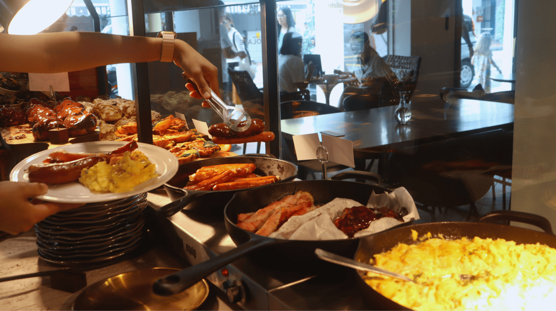 Free-flow brunch buffet at Awfully Chocolate Bakery & Cafe