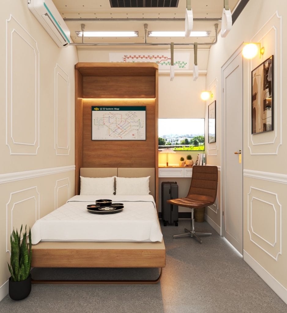 Train Pod @ one-north lets you spend a night in the MRT & more