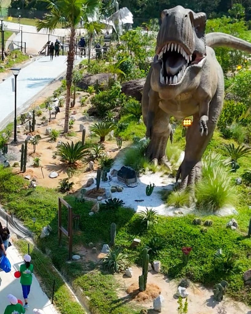 Dino Desert at Monkeys Canopy in KL has over 100 dinosaurs