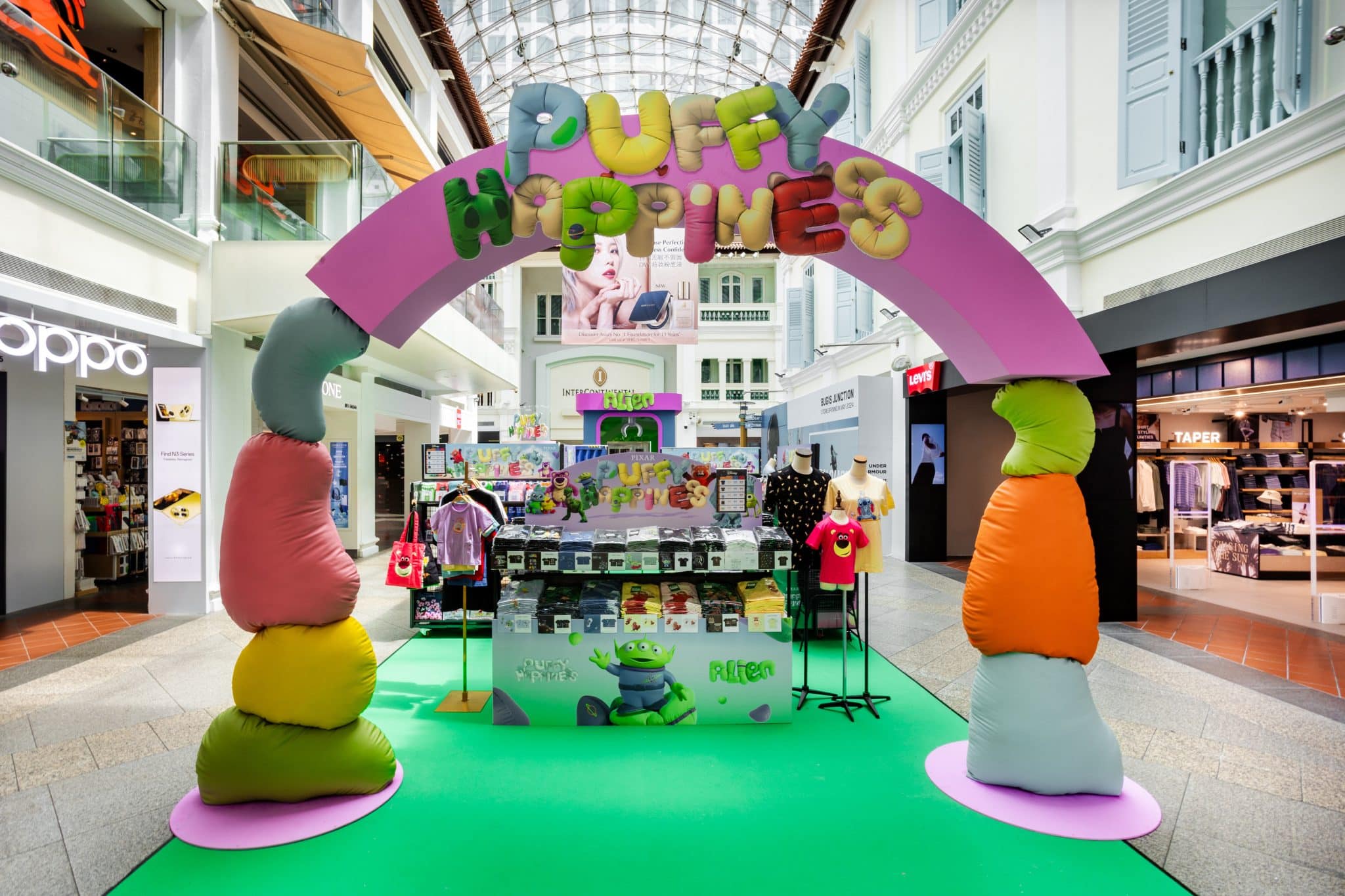 Pixar Puffy Happiness will feature life-sized character plushies