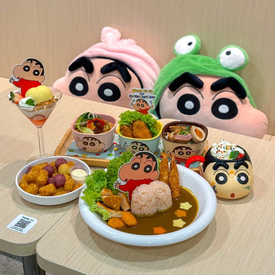 Halal Taiwanese cafe Wong Fu Fu collabs with Crayon Shinchan