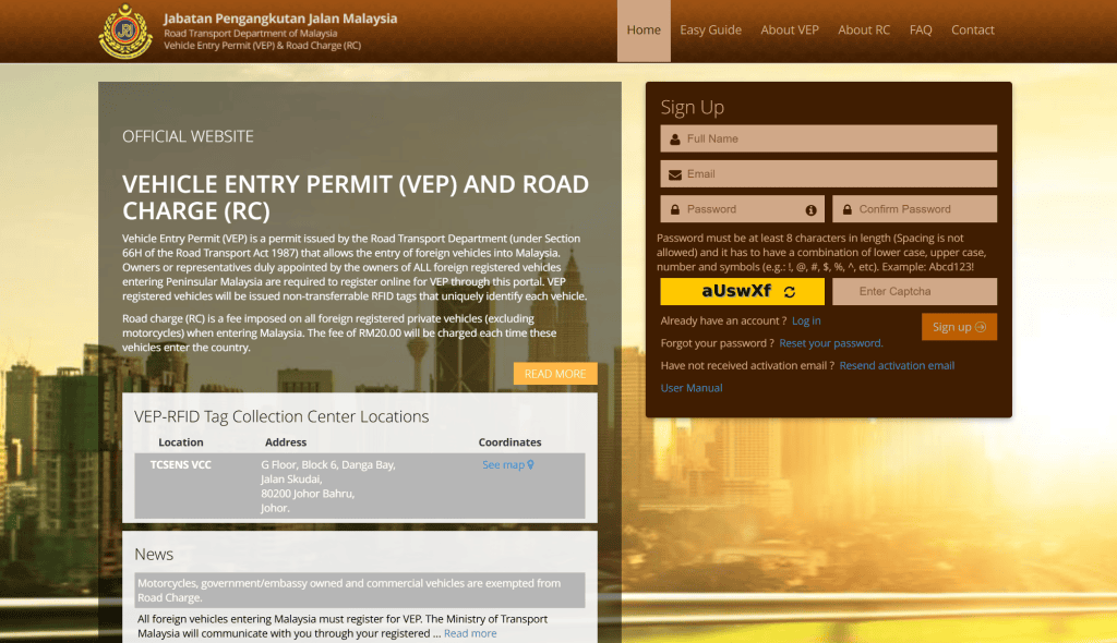 How to apply for Malaysia’s Vehicle Entry Permit (VEP)